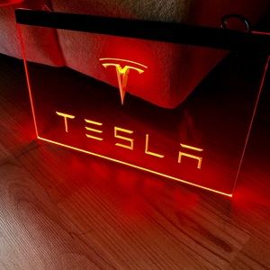 Other | Tesla Led Neon Light Sign 8x12 | Poshmark